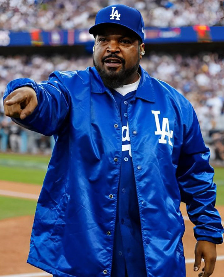 Ice Cube Dodgers Blue Jacket - Yankees World Series